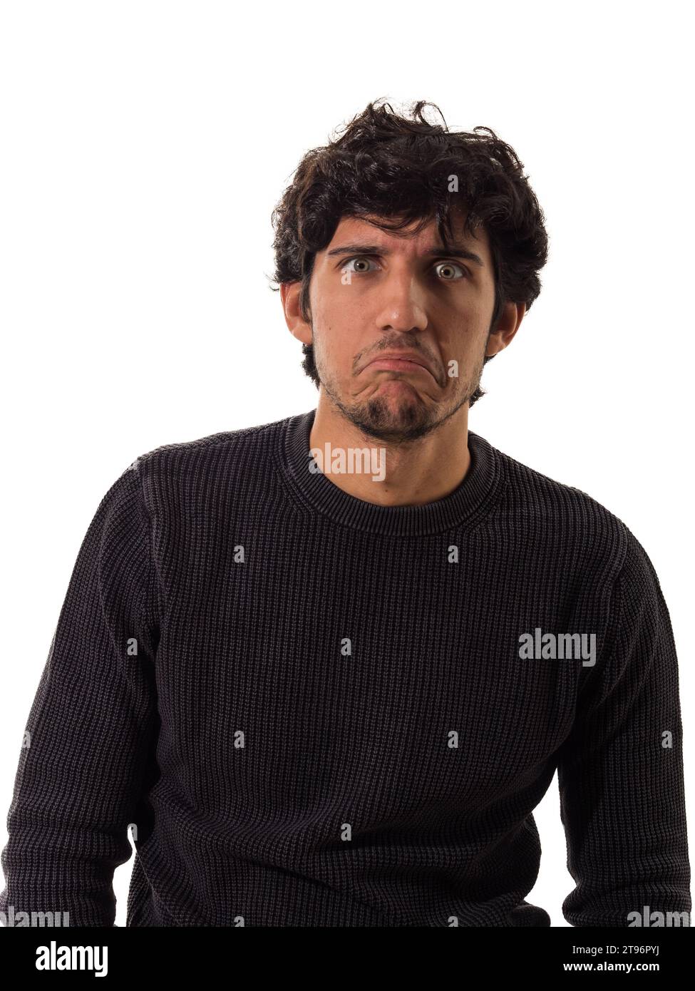 A man with a surprised look on his face. Surprised Man with an ...