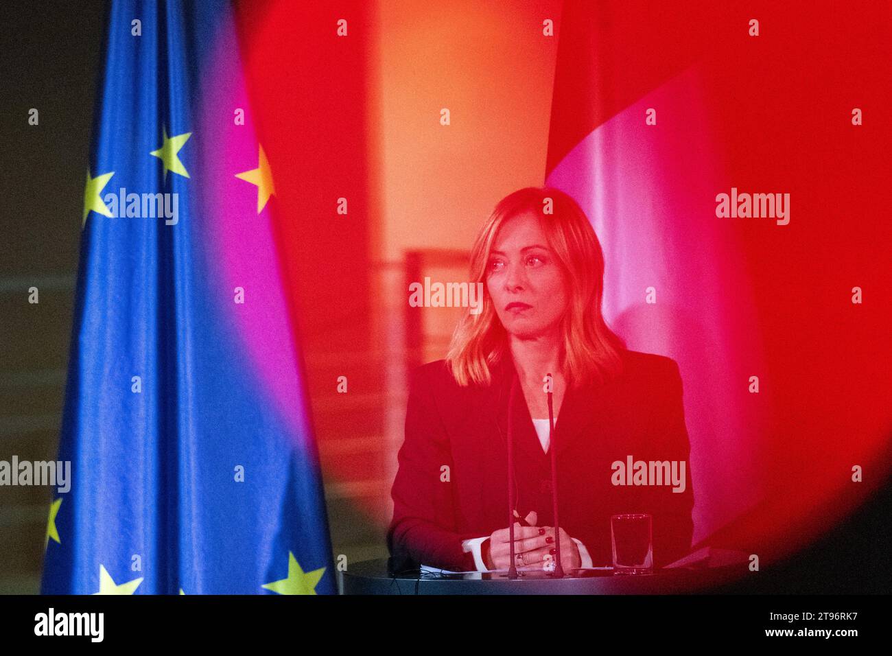 Berlin, Germany. 23rd Nov, 2023. Giorgia Meloni, Prime Minister of ...