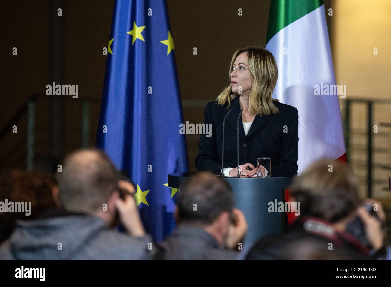 Berlin, Germany. 23rd Nov, 2023. Giorgia Meloni, Prime Minister of ...