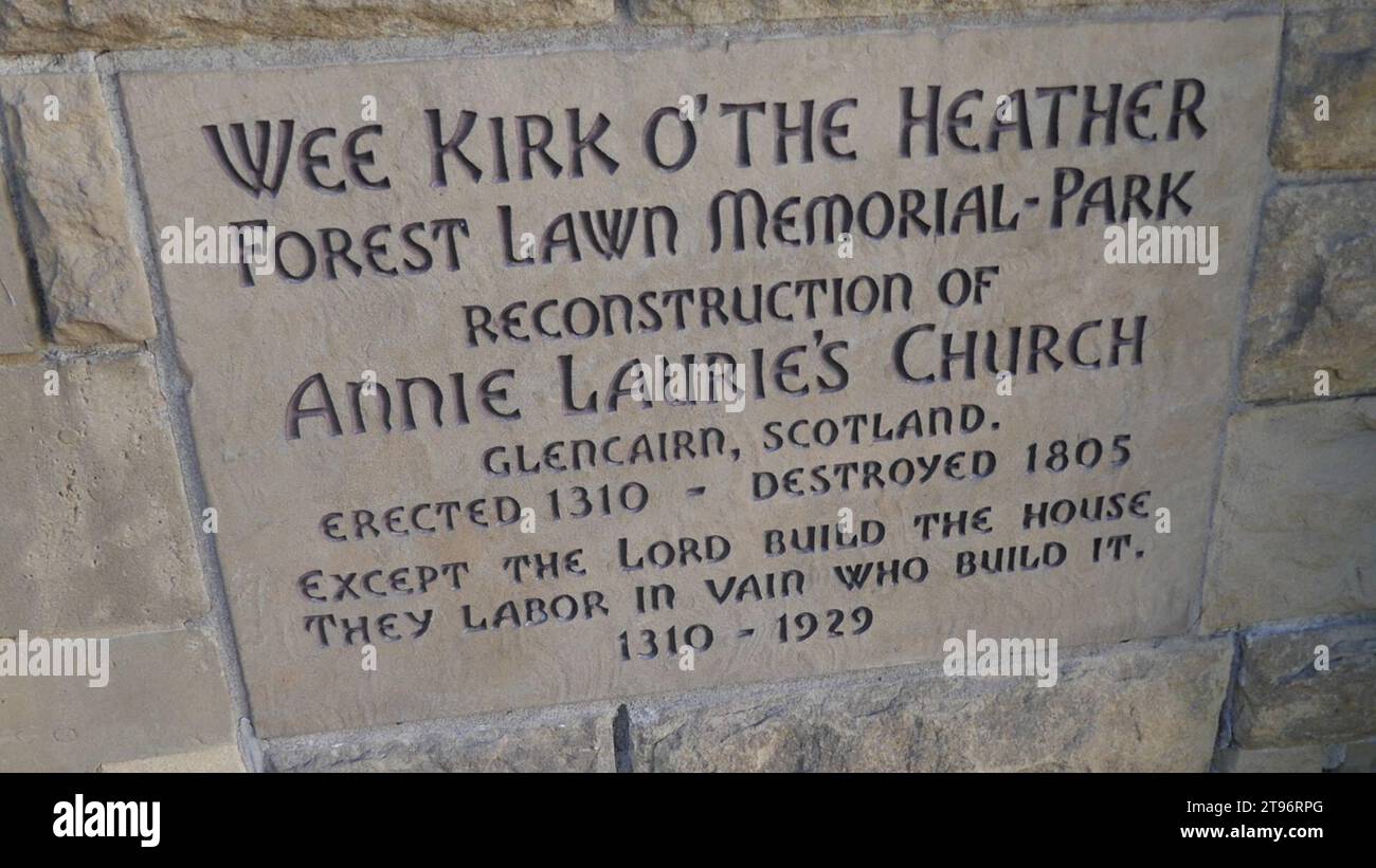 Glendale, California, USA 21st November 2023 Wee Kirk O the Heather ...