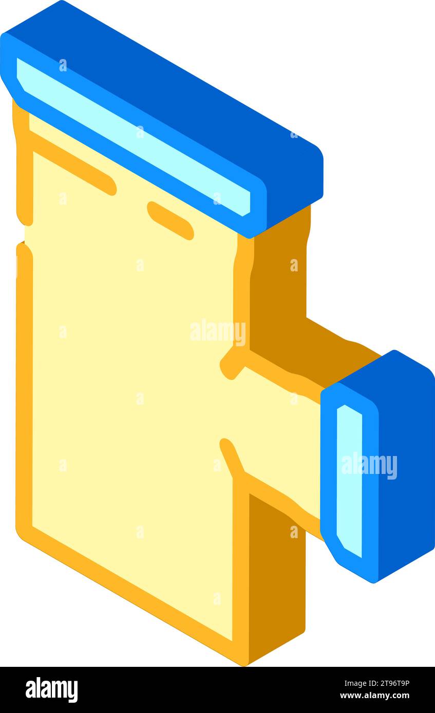 pipe pipeline isometric icon vector illustration Stock Vector Image ...