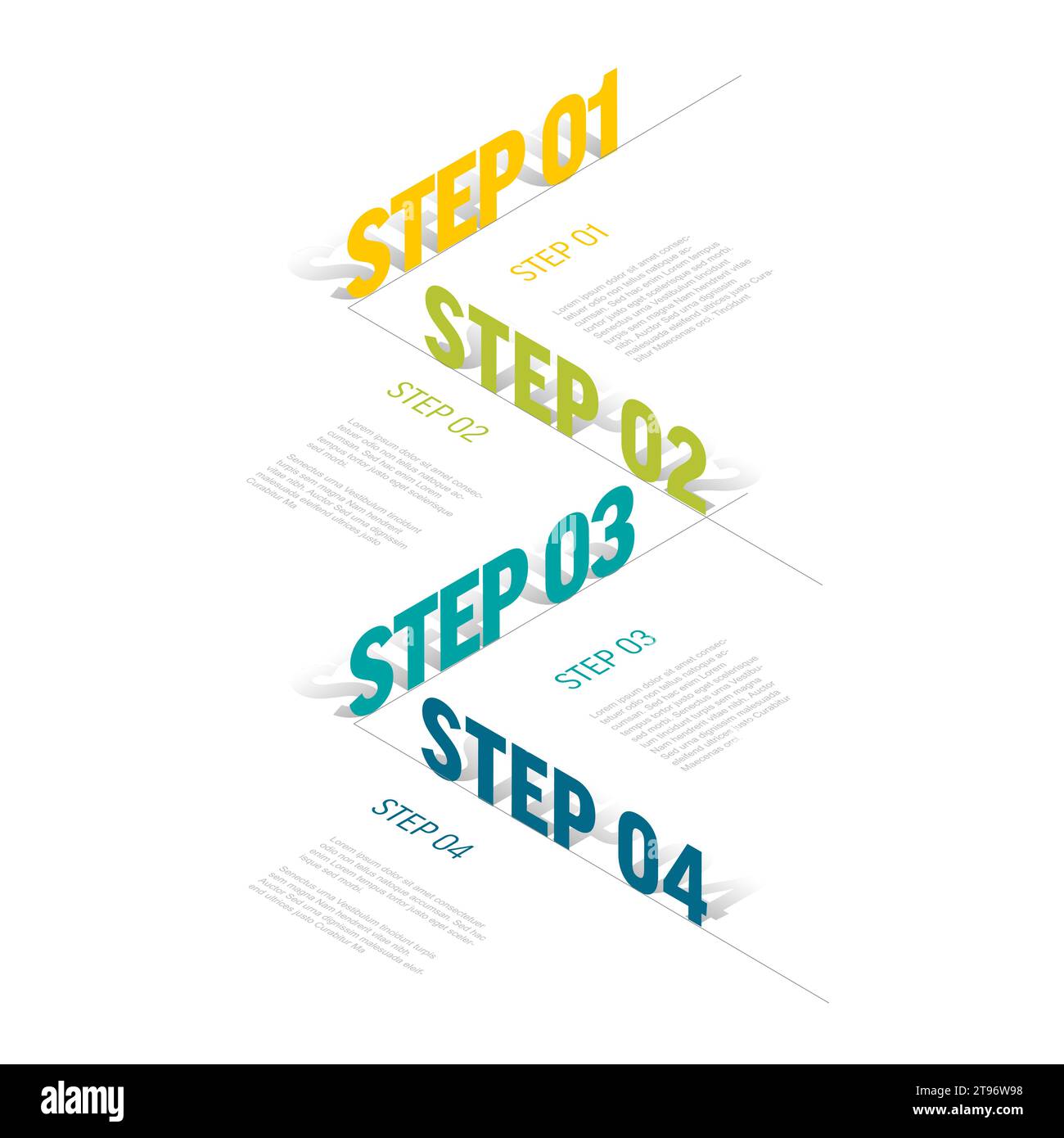 Vector Infographic vertical steps diagram template for workflow ...