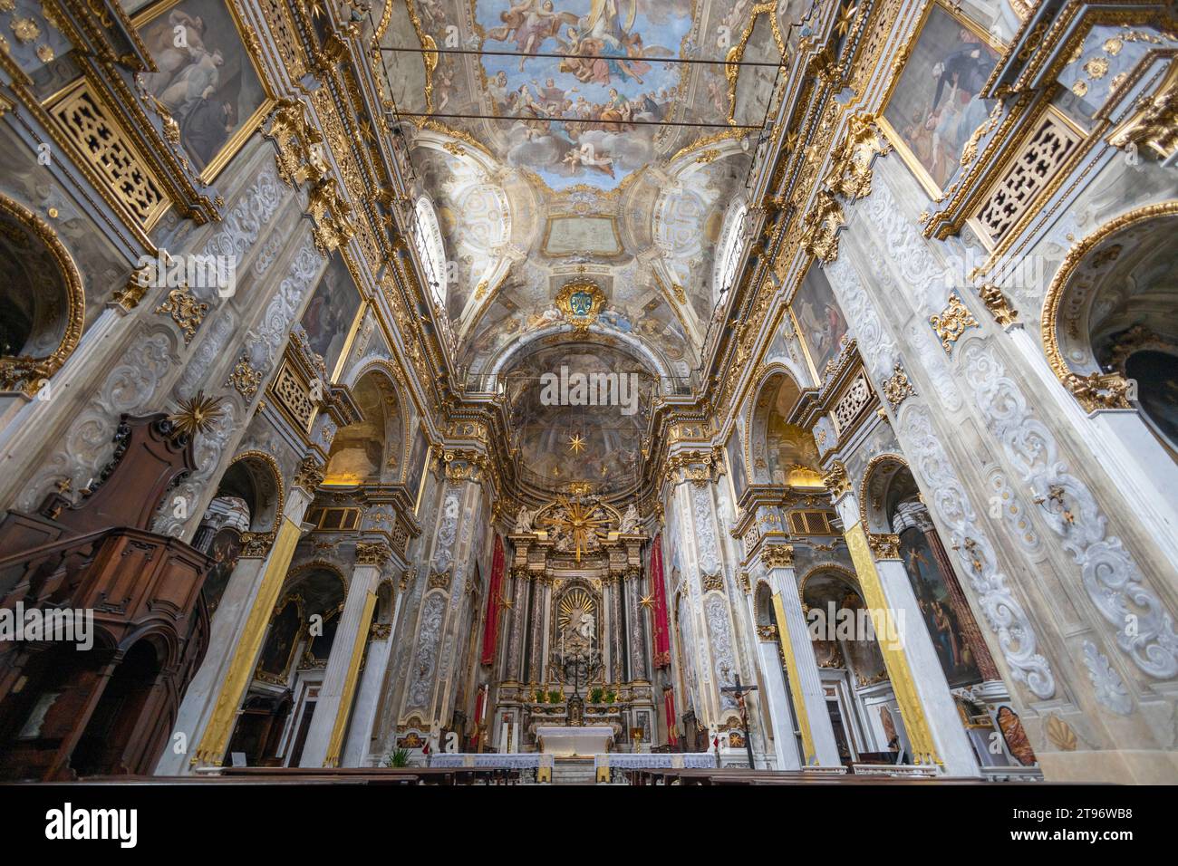 GENOA, ITALY, APRIL 28. 2023 - The inner of St. Philip (San Filippo ...