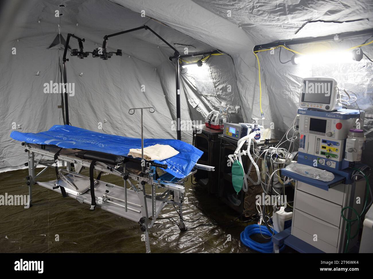 Lviv, Ukraine - March 14, 2022: Field hospital deployed by Christian ...