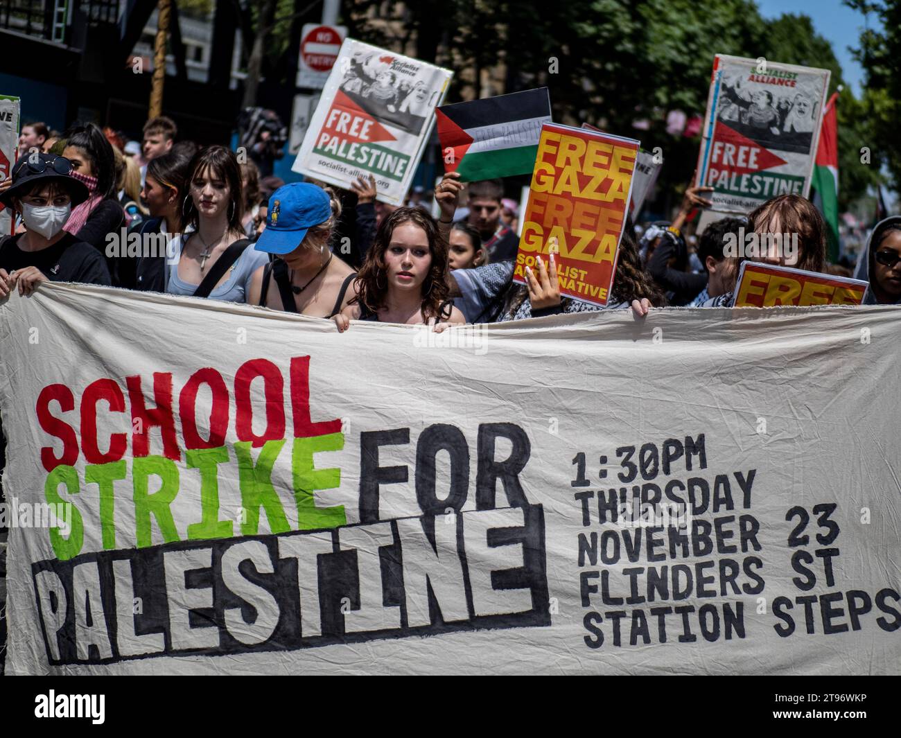 Melbourne, Australia. 23rd Nov, 2023. 'School Strike For Palestine ...