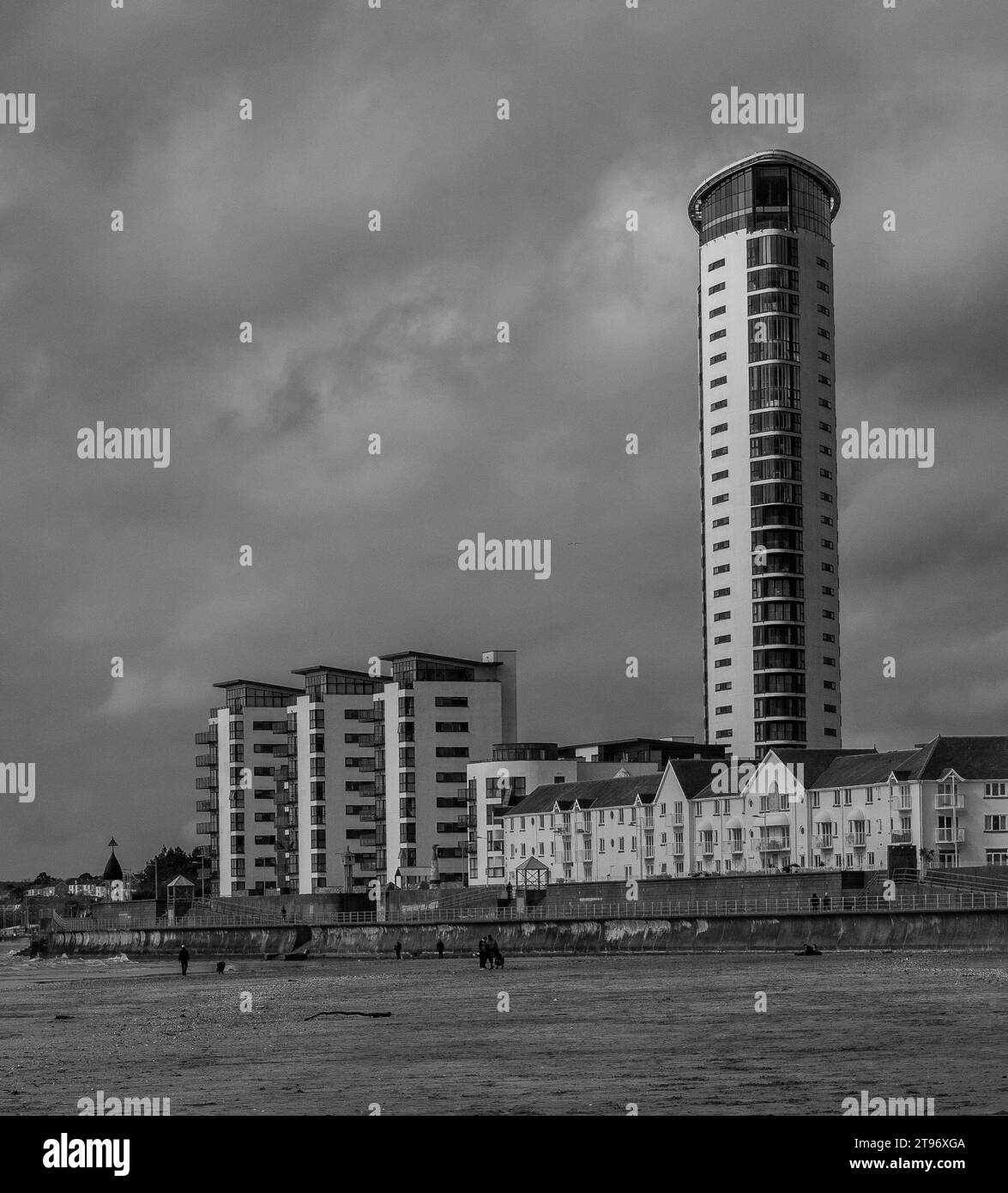 Swansea Bay, Seafront, Buildings, Beach, Sky, Clouds Stock Photo - Alamy