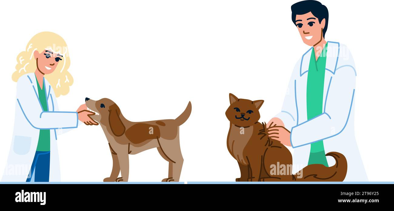 animal veterinary care vector Stock Vector Image & Art - Alamy