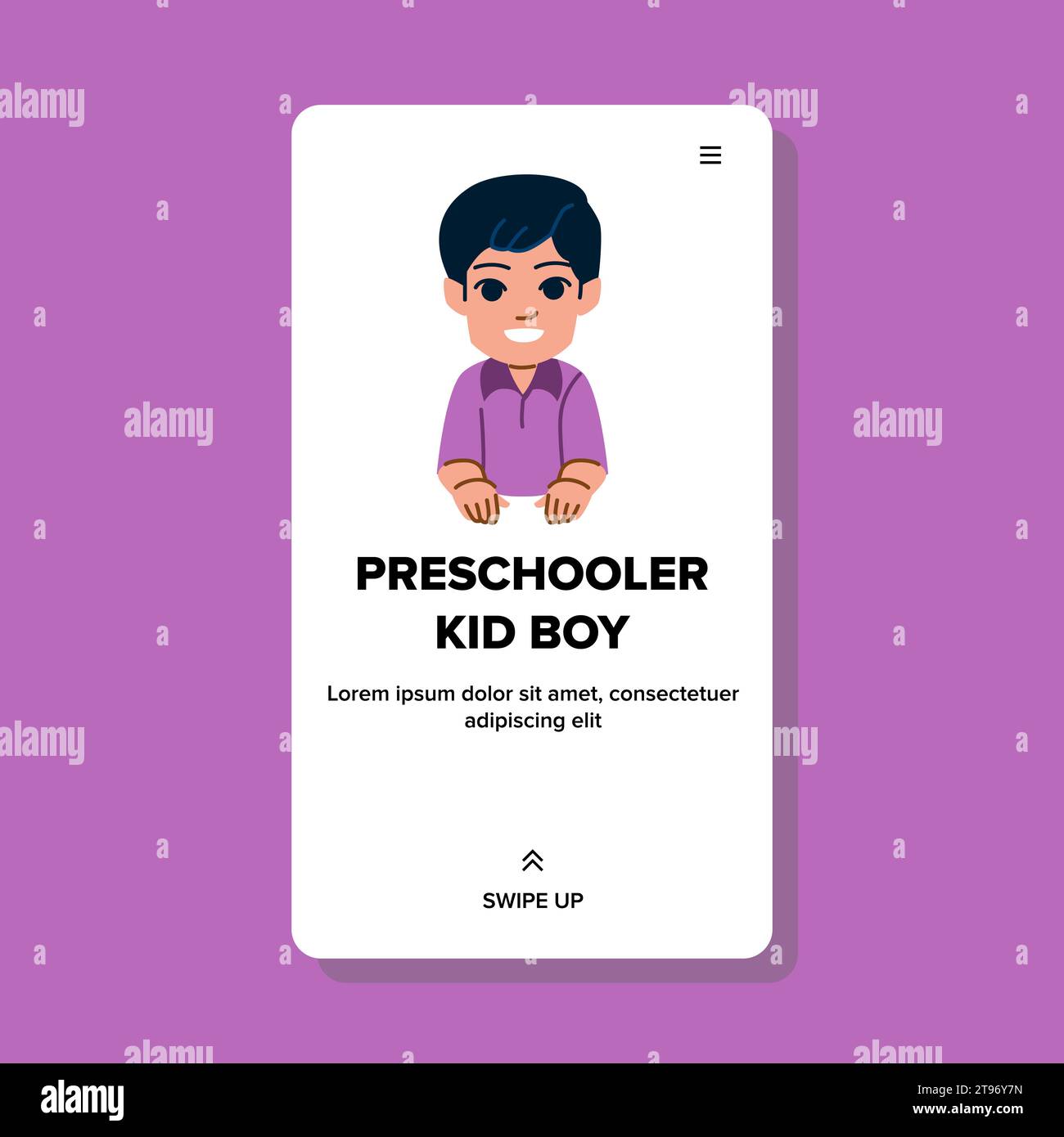 cute preschooler kid boy vector Stock Vector Image & Art - Alamy