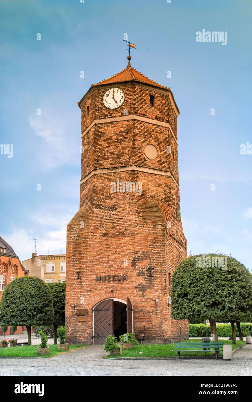Medieval Town Hall Tower at Rynek in Żnin, Kujawsko-Pomorskie, Poland ...