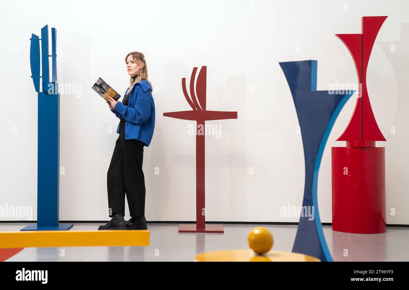 Grace Barker with works by sculptor Kim Lim, as two new exhibitions are ...