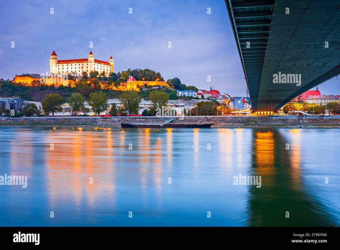 Twilight over danube river hi-res stock photography and images - Alamy