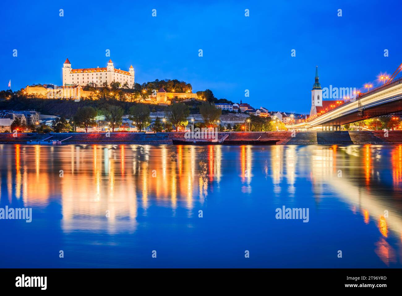 Twilight over danube river hi-res stock photography and images - Alamy