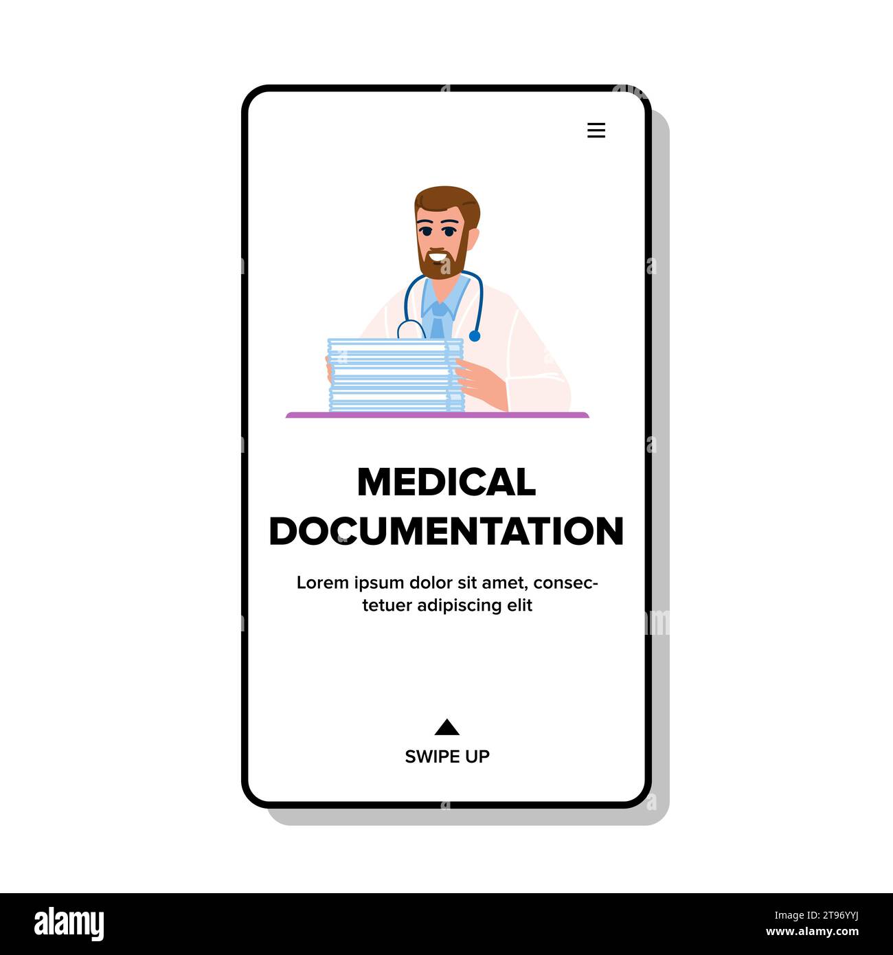 Hospital documentation Stock Vector Images - Alamy