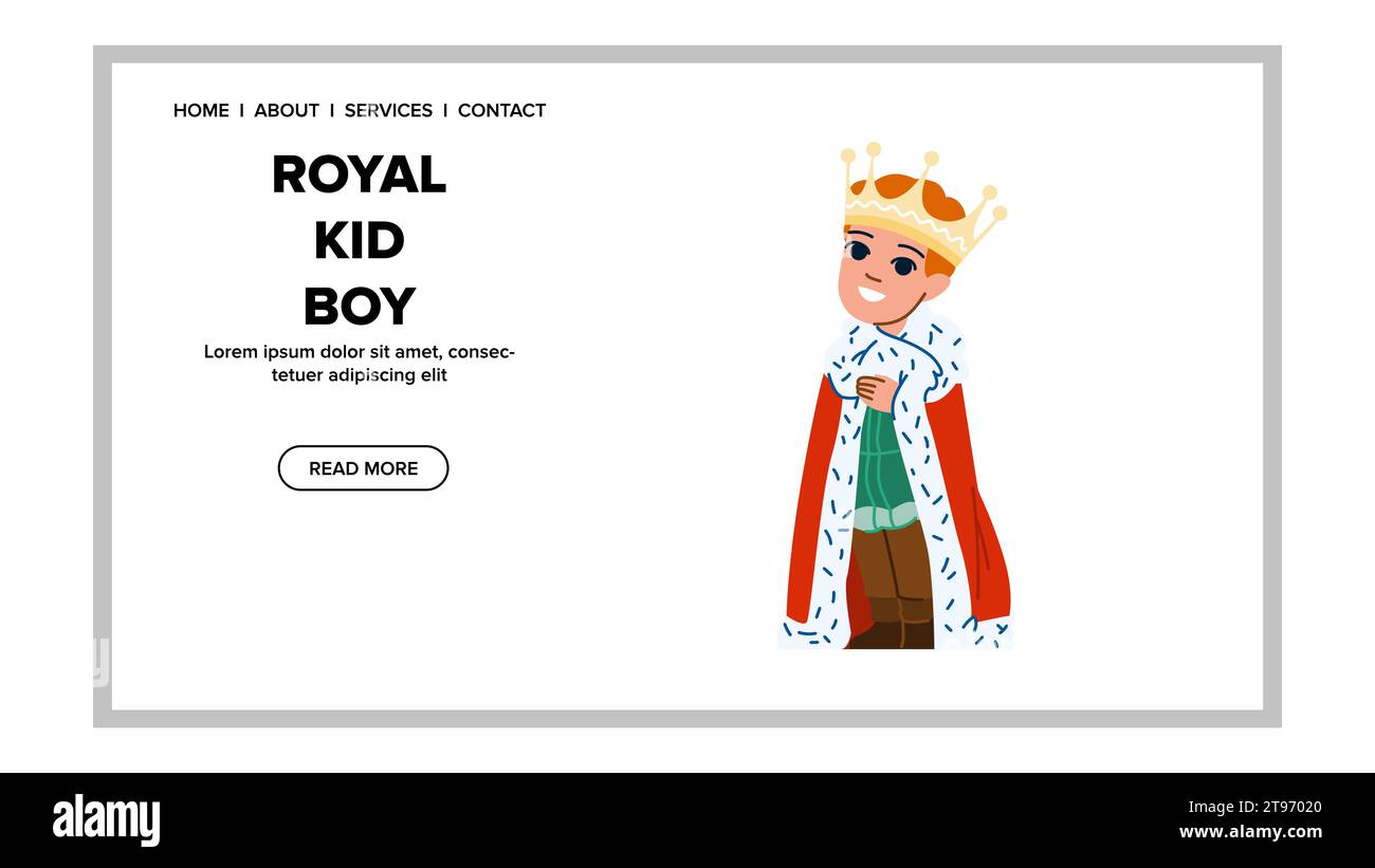 little royal kid boy vector Stock Vector Image & Art - Alamy