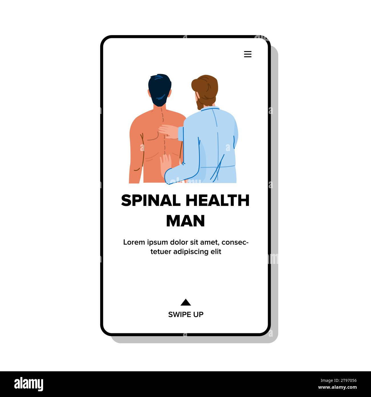 back spinal health man vector Stock Vector Image & Art - Alamy