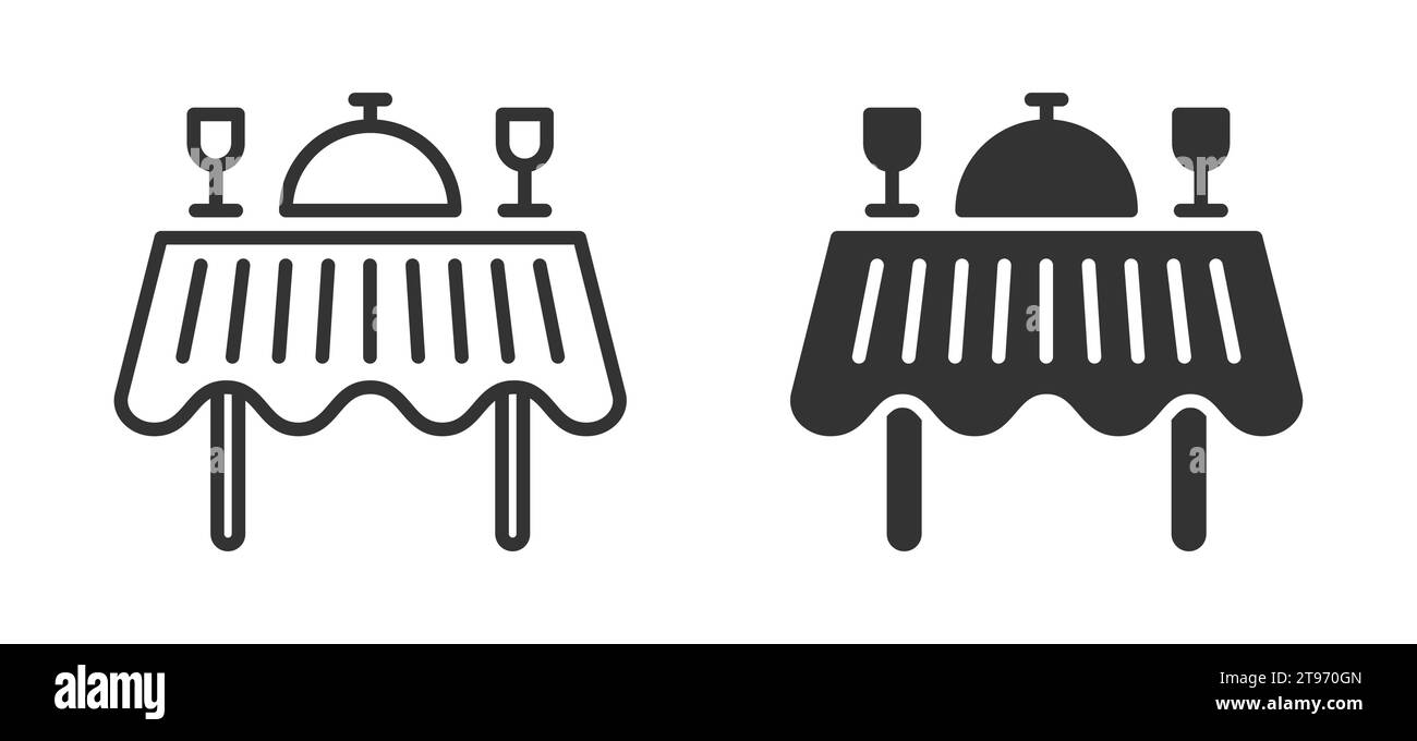 Restaurant table tray line Stock Vector Images - Alamy