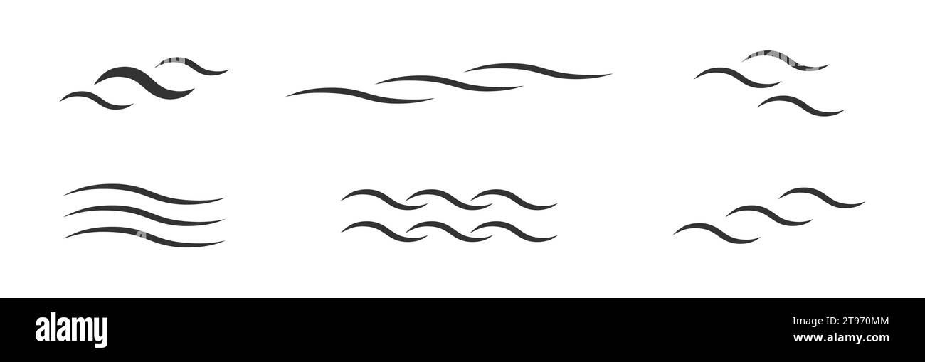 Water wave icon set. Vector illustration Stock Vector Image & Art - Alamy