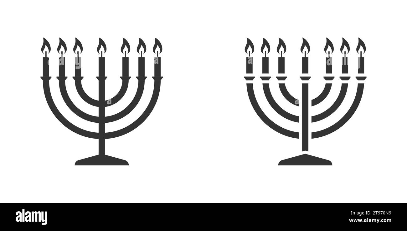 Menorah simple icon. Vector illustration Stock Vector Image & Art - Alamy