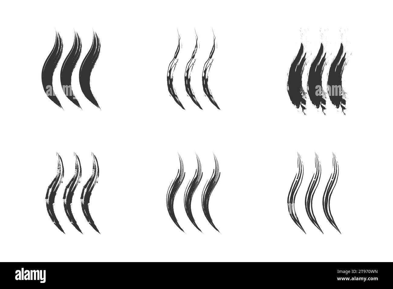 Hand drawn smoke icon set. Vector illustration Stock Vector Image & Art ...