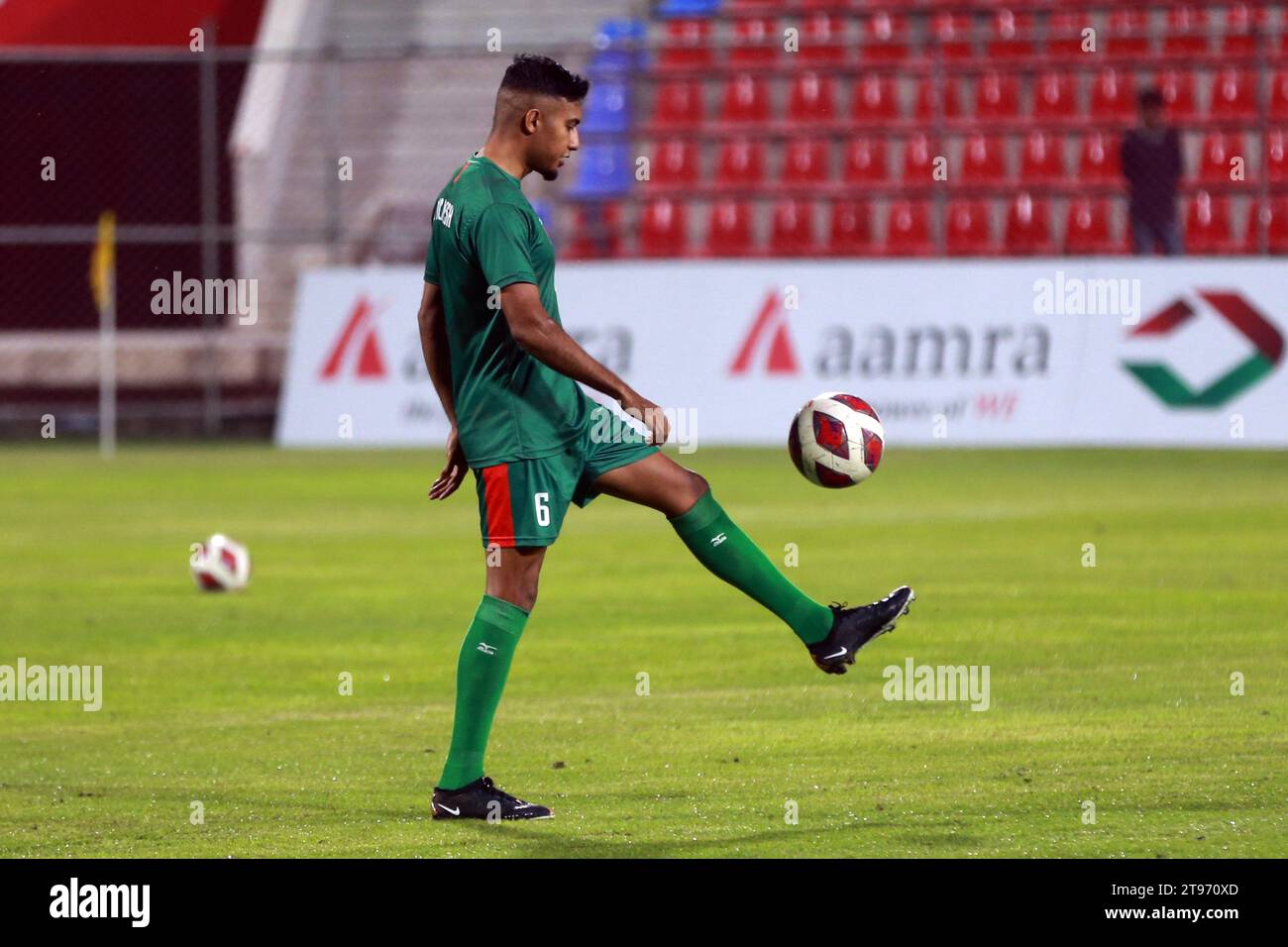 Captain Jamal Bhuyan during Bangladesh Football Team attends practice ...