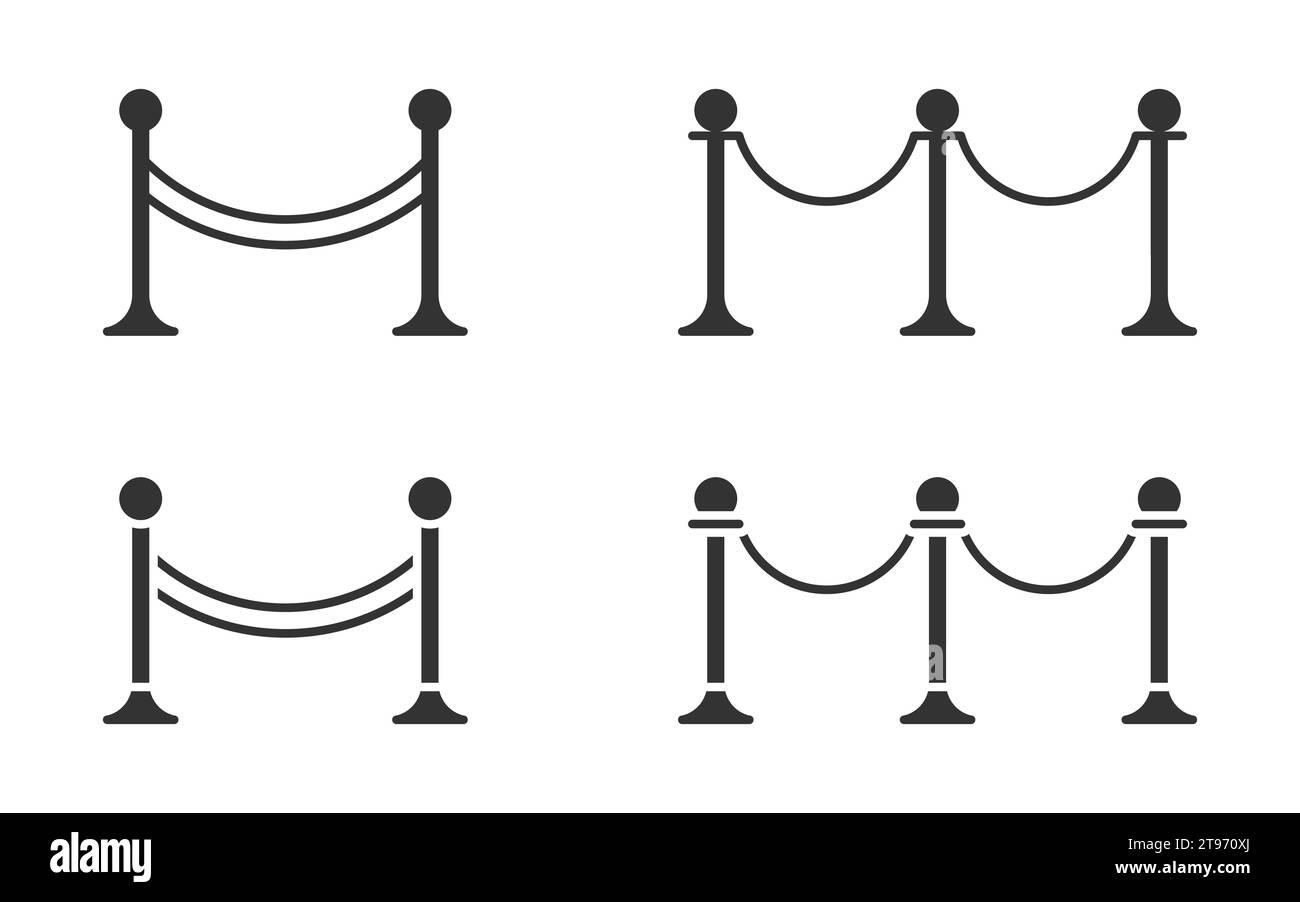 Belt barrier airport Stock Vector Images - Alamy