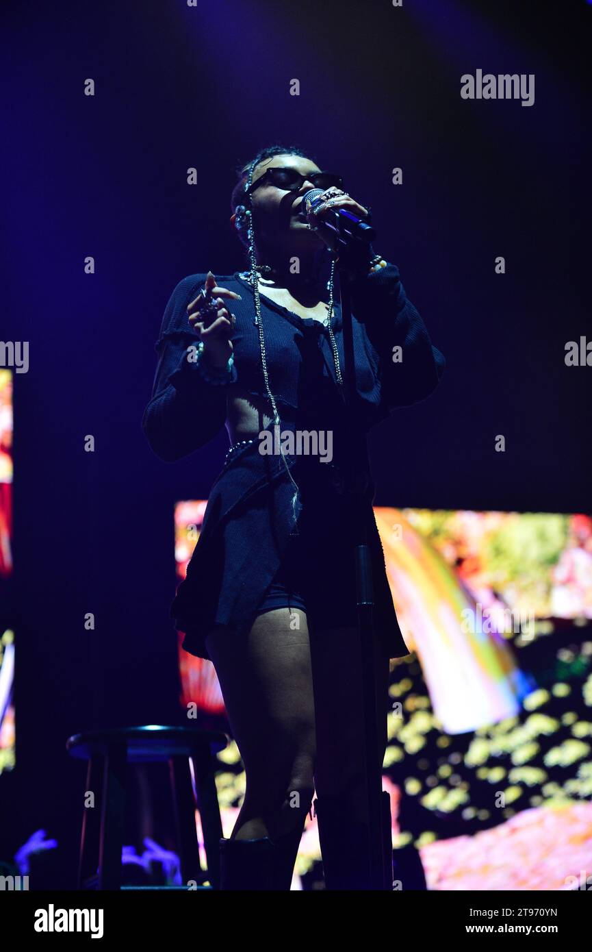 Miami, Florida, USA. 22nd Nov, 2023. QUIN performs live on stage during ...