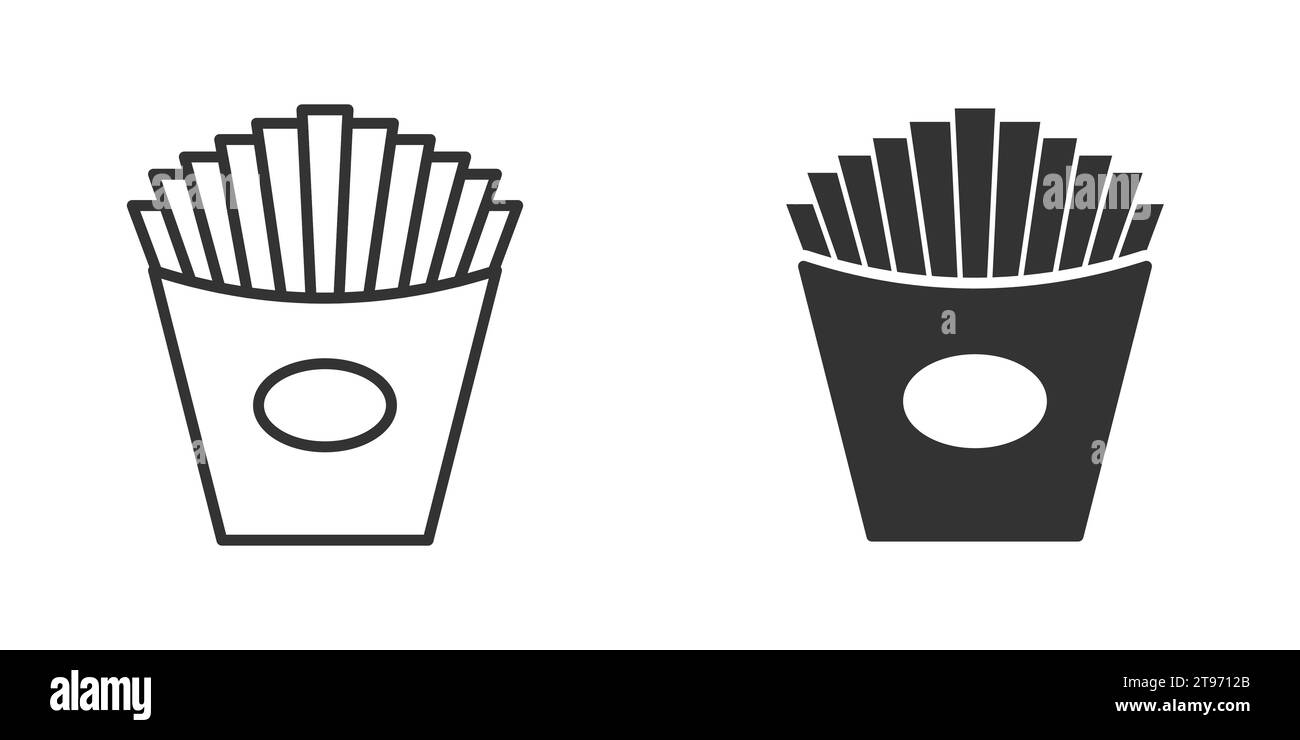 French fries icon. Vector illustration Stock Vector Image & Art - Alamy