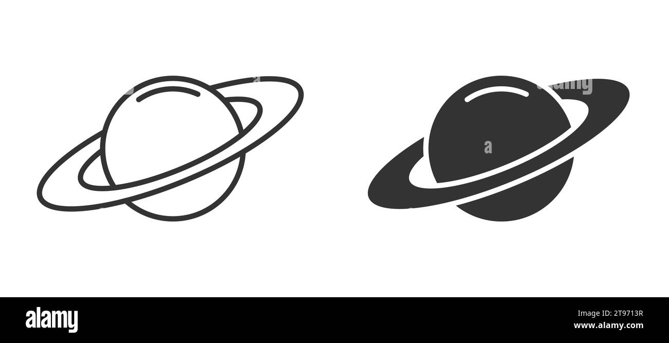 Planet Saturn icon. Vector illustration Stock Vector Image & Art - Alamy