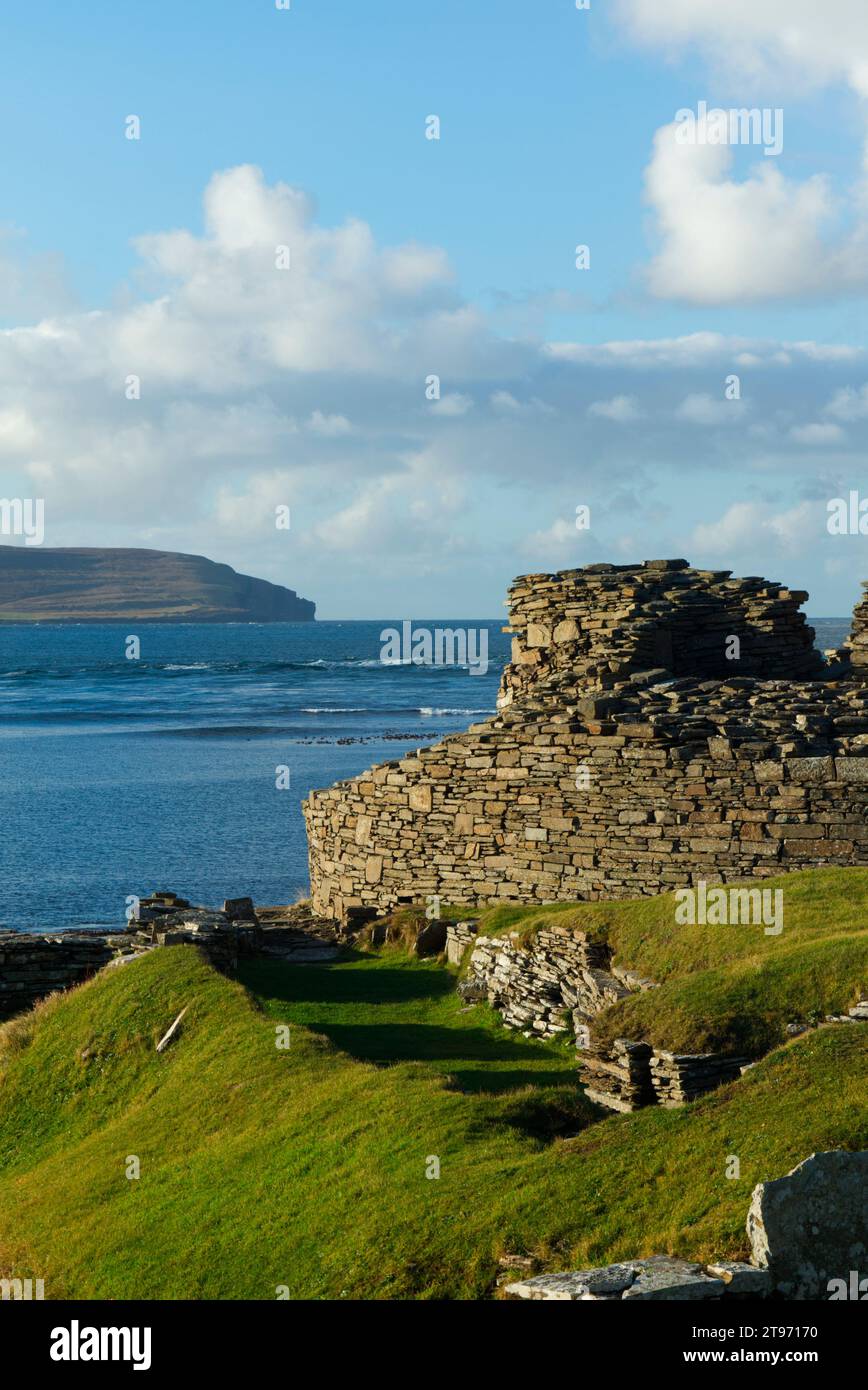 Midhowe iron age broch, Rousay Stock Photo - Alamy