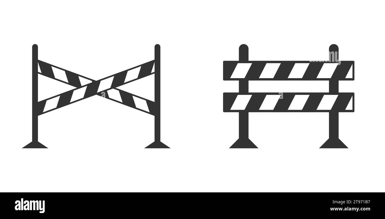 Road barrier icon. Vector illustration Stock Vector Image & Art - Alamy