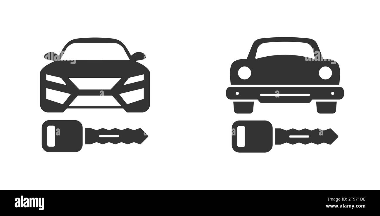 Rental car icon. Vector illustration Stock Vector Image & Art - Alamy