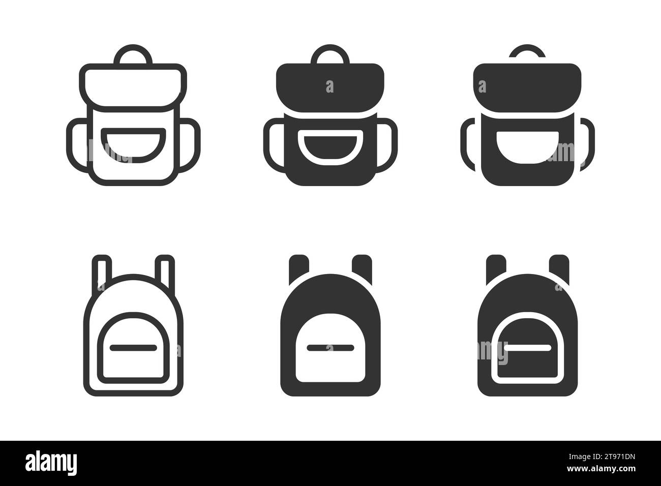 Backpack with logo Black and White Stock Photos & Images - Alamy