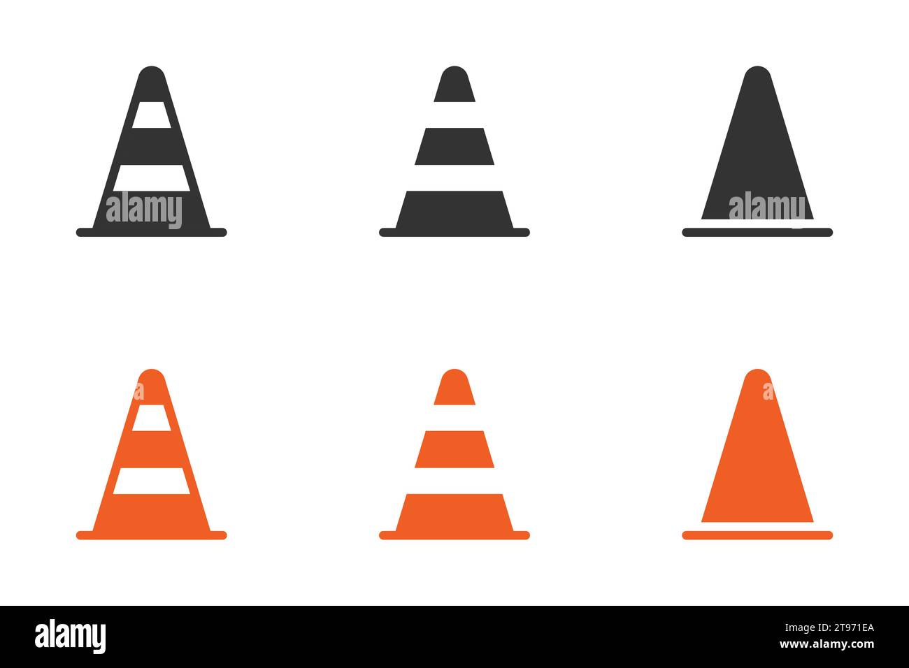 Traffic cone icon. Vector illustration Stock Vector Image & Art - Alamy
