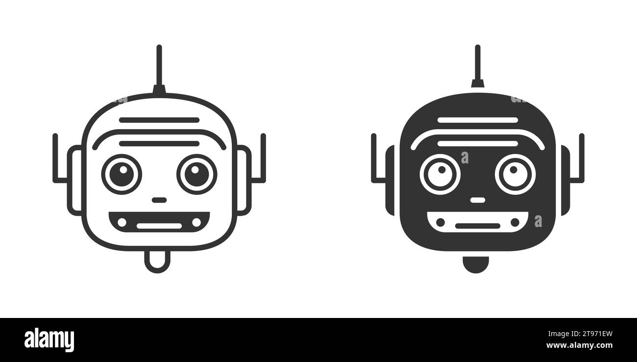 Robot face Cut Out Stock Images & Pictures - Alamy