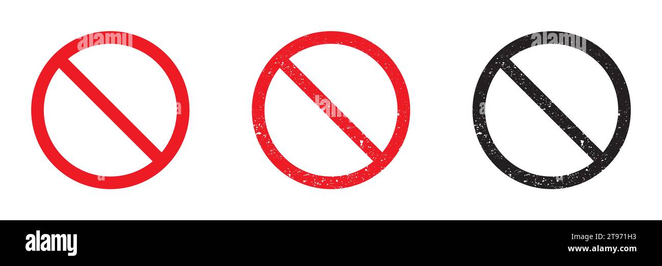 Ban icon. Forbidden sign. Vector illustration Stock Vector Image & Art ...