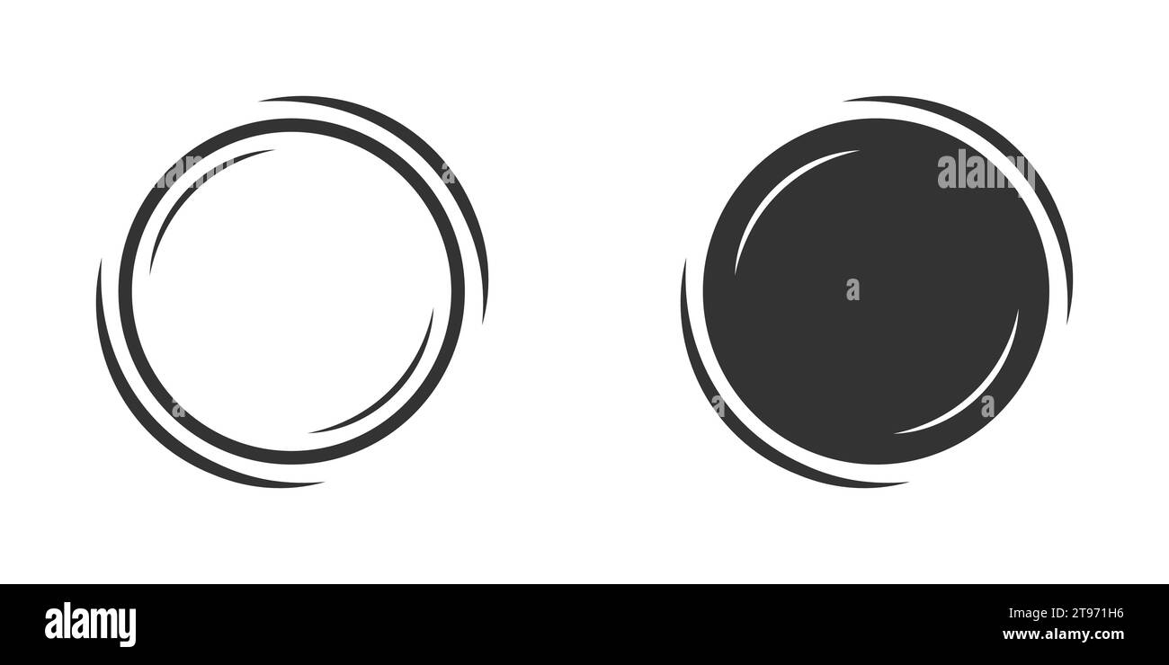 Empty circles for your icons and design elements. Vector illustration ...