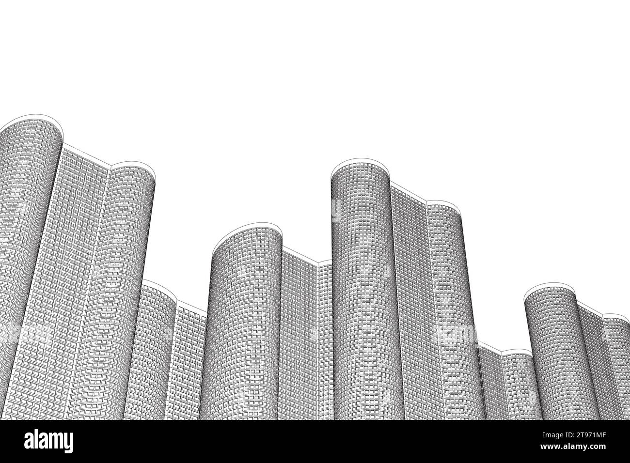 City buildings skyline of metropolitan outline. Town skyline line art ...