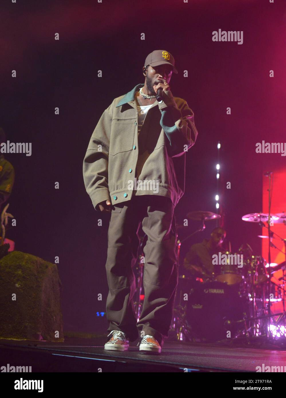 Miami, Florida, USA. 22nd Nov, 2023. 6LACK performs live on stage ...