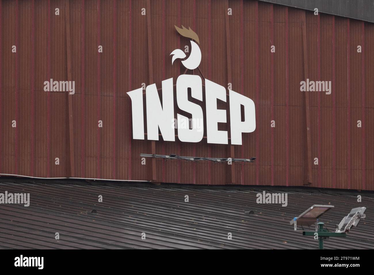 Paris, France. 23rd Nov, 2023. Illustrations of INSEP buildings during a visit on the occasion ...