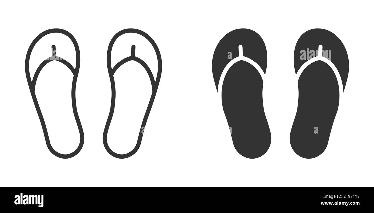 Flip flop icon. Vector illustration Stock Vector Image & Art - Alamy