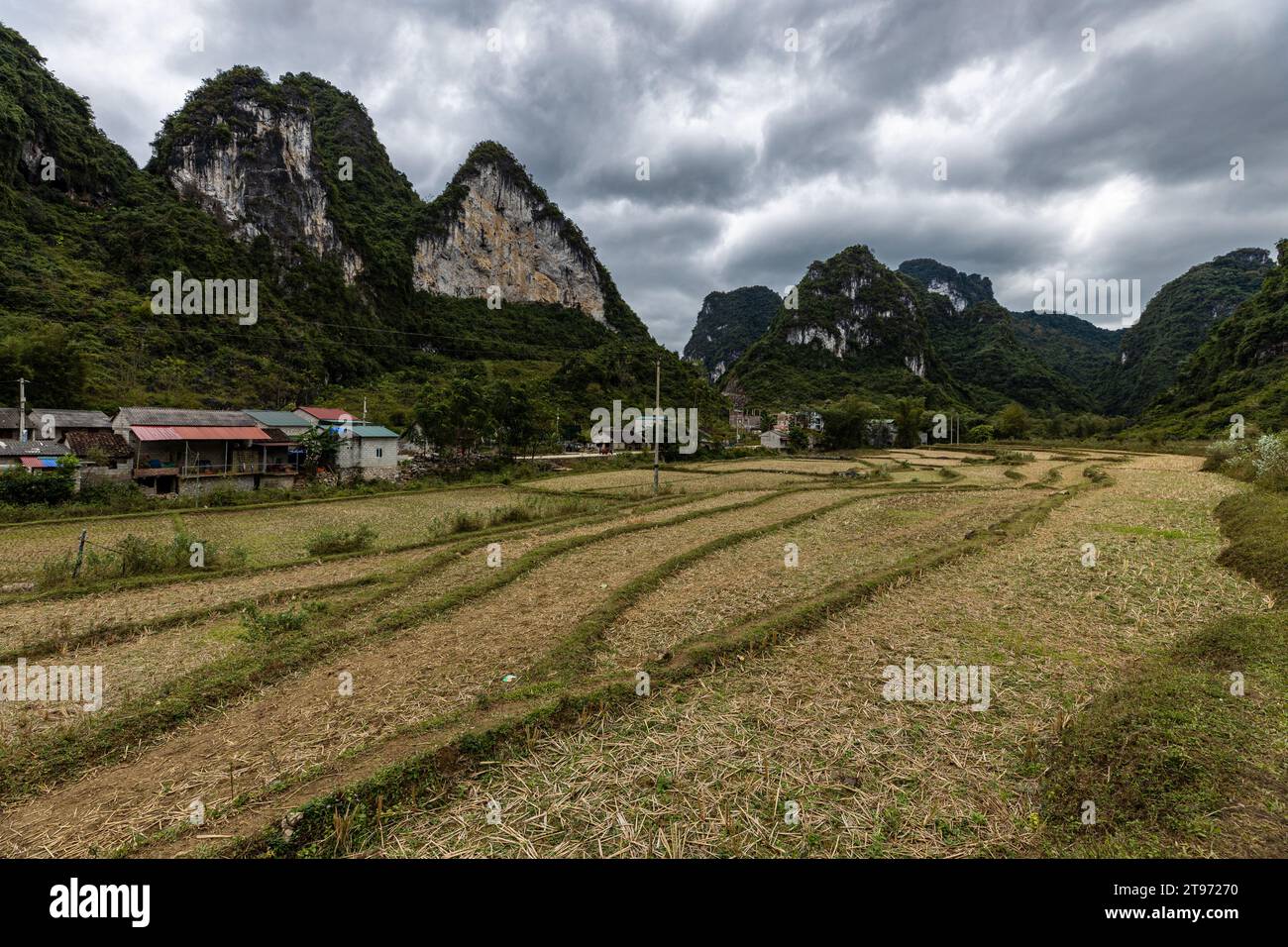 The Landscape at Ban Gioc in North Vietnam Stock Photo - Alamy