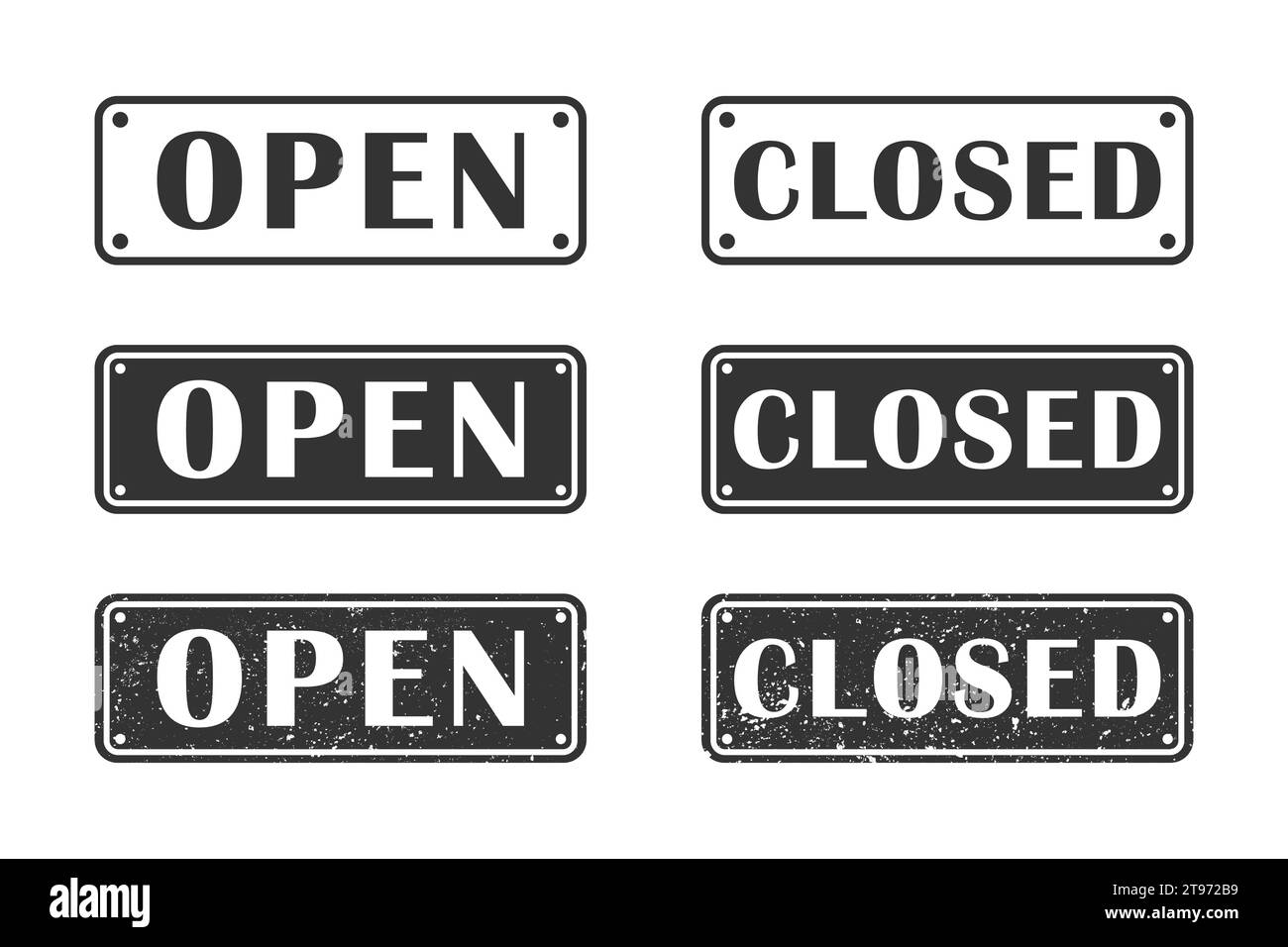 Open closed icon hi-res stock photography and images - Alamy