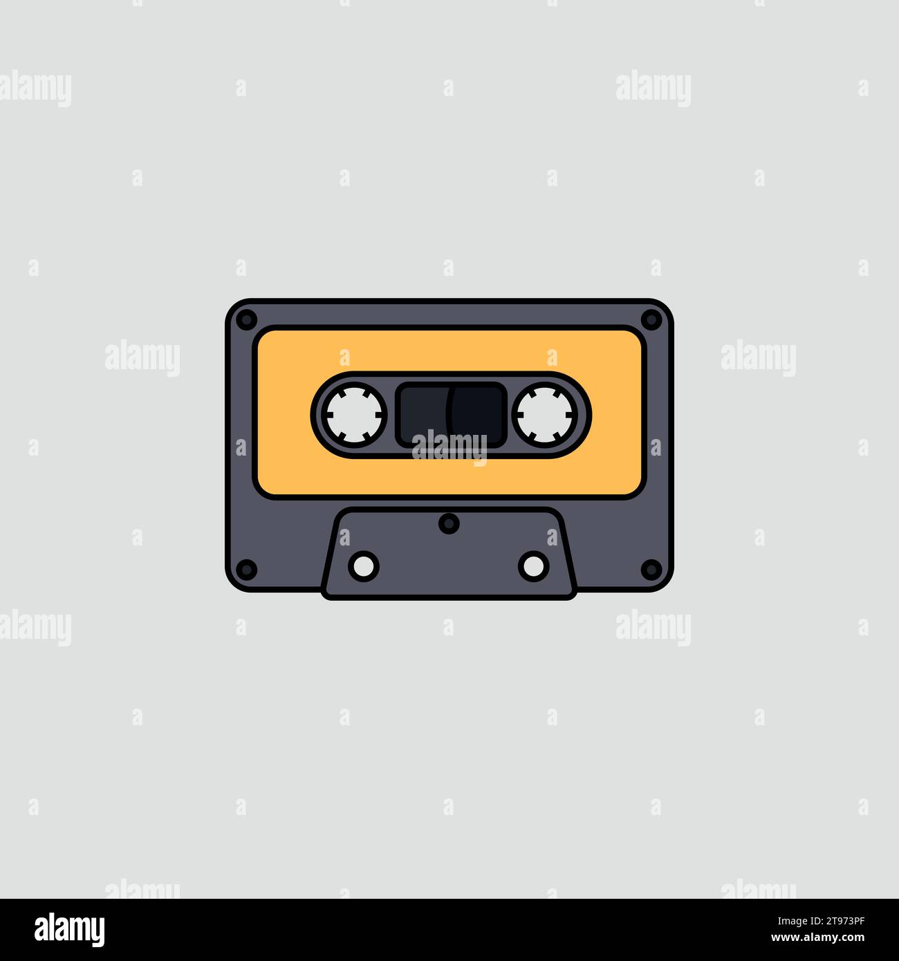 Retro Classic Cassette Tape Clip Art Stock Vector Image & Art - Alamy