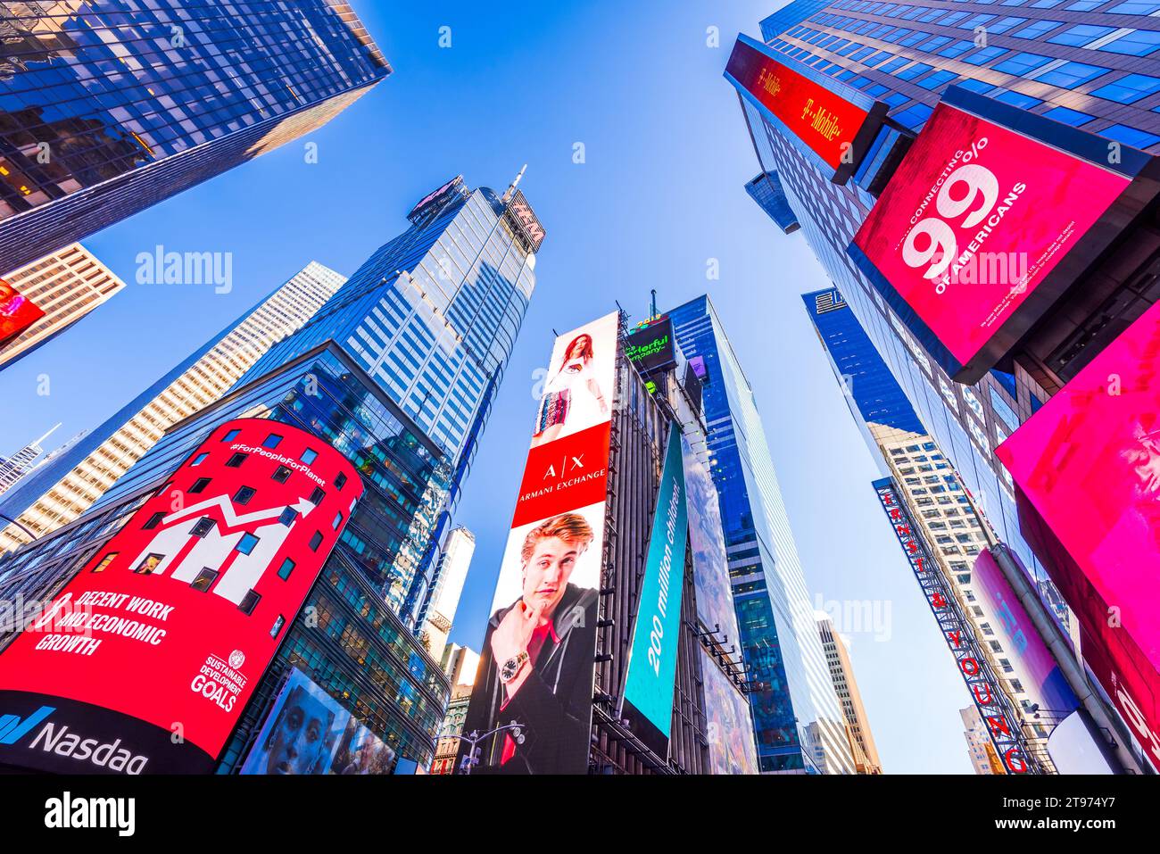 New York, USA - September 18 th 2019: Times Square, Manhattan, busy ...