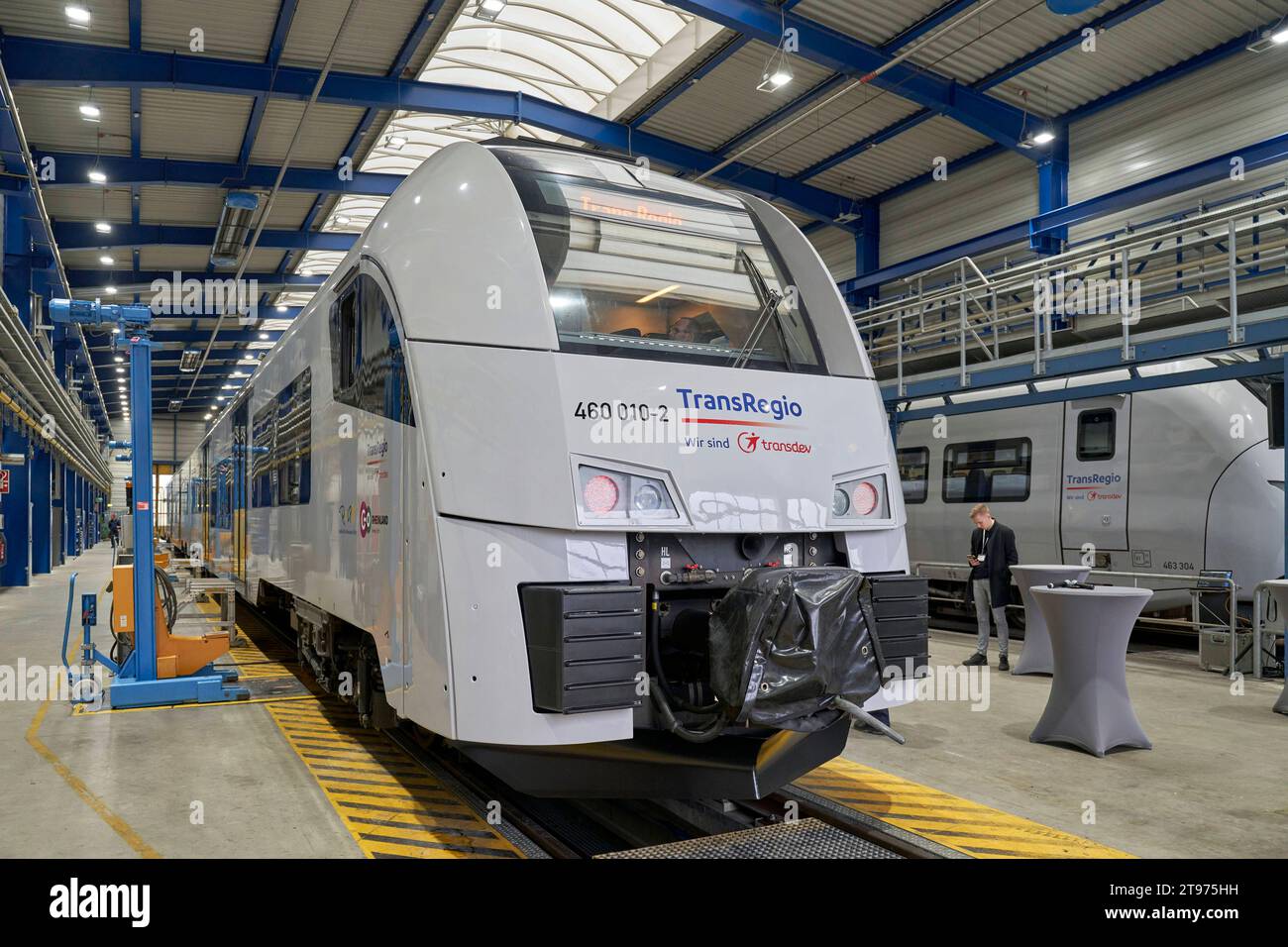 Modernisierte Züge bei der Mittelrheinbahn 23.11.2023, Rheinland-Pfalz, Koblenz: Mittelrheinbahn ...