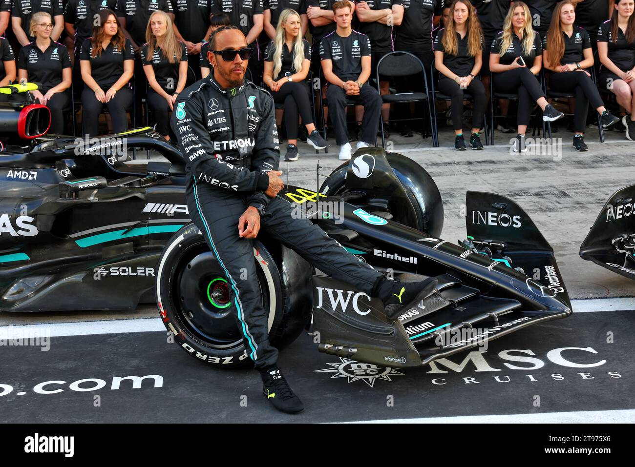 Abu Dhabi, Abu Dhabi. 23rd Nov, 2023. Lewis Hamilton (GBR) Mercedes AMG ...