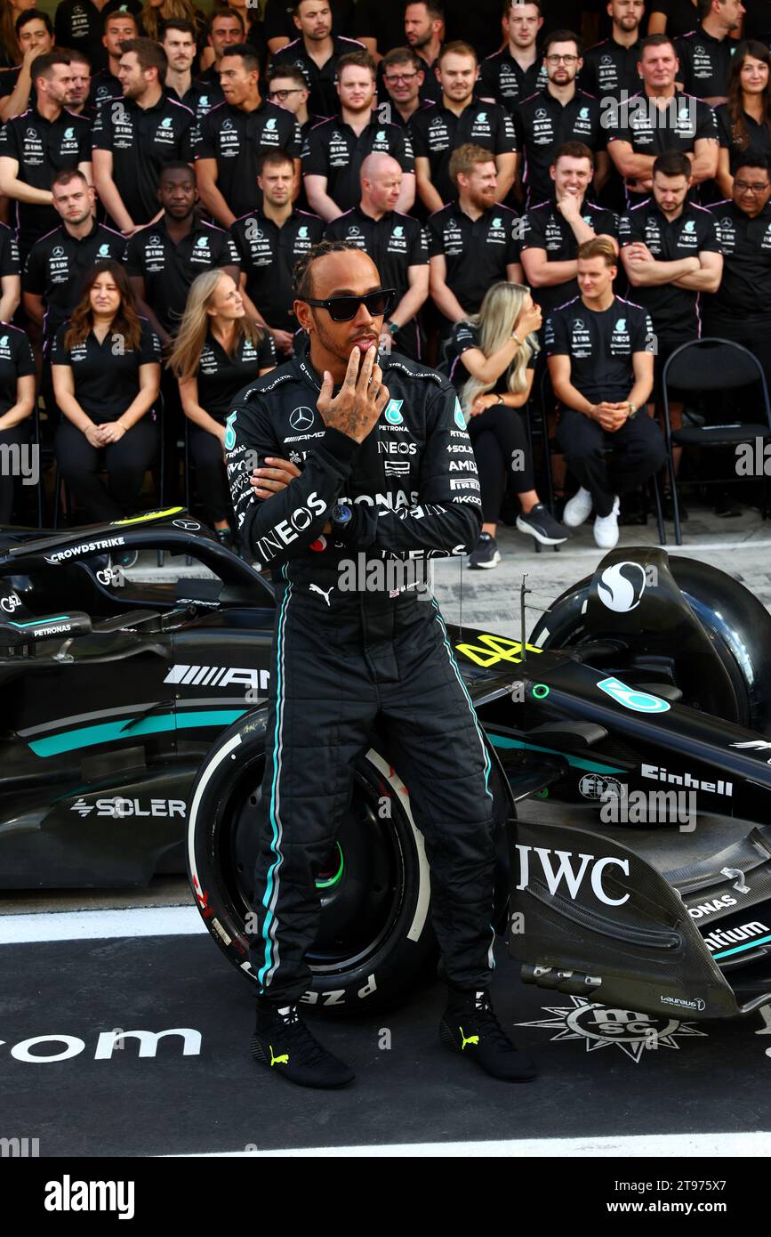 Abu Dhabi, Abu Dhabi. 23rd Nov, 2023. Lewis Hamilton (GBR) Mercedes AMG ...
