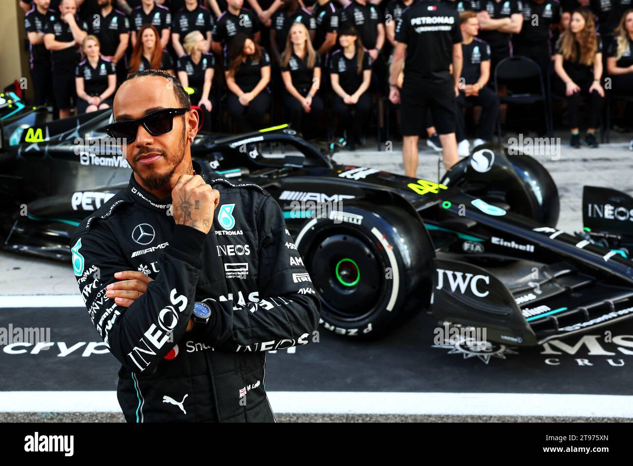 Abu Dhabi, Abu Dhabi. 23rd Nov, 2023. Lewis Hamilton (GBR) Mercedes AMG ...