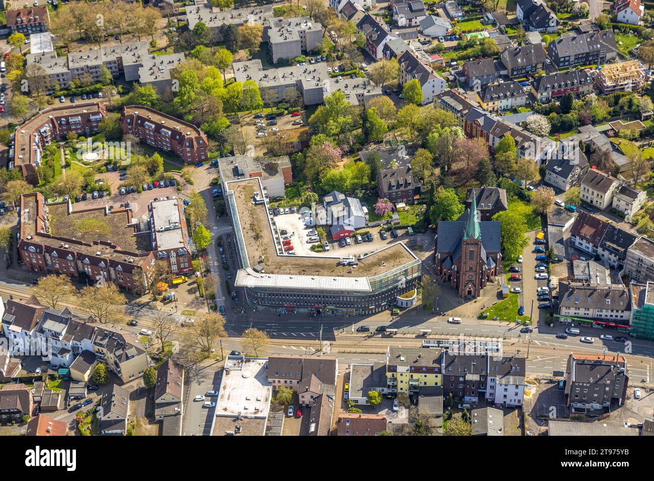 Altenbochumer bogen shopping center and medical center hi-res stock ...