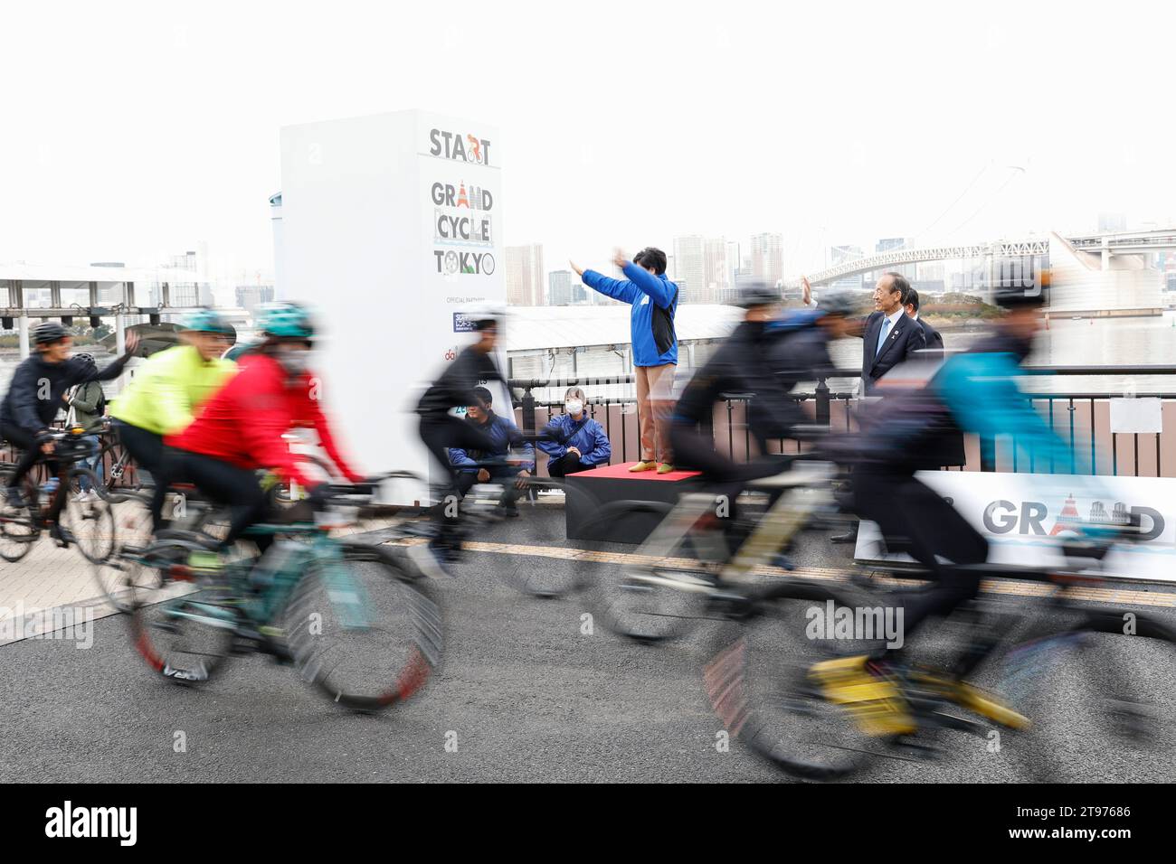 Tokyo, Japan. 23rd Nov, 2023. (L to R) Tokyo Governor Yuriko KOIKE and ...